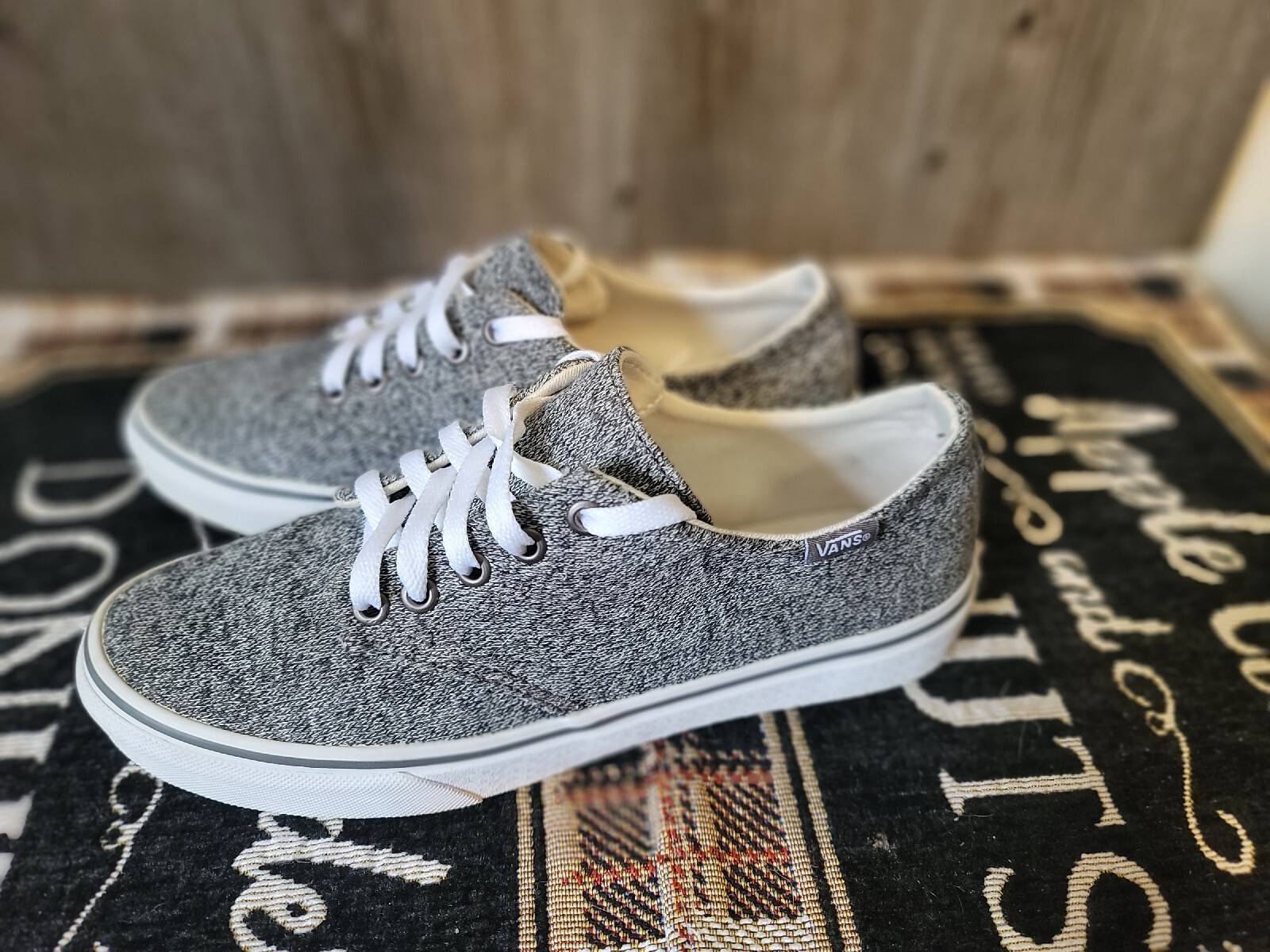 Vans Authentic Low Top Sneaker Light Gray Corduroy W… - Gem