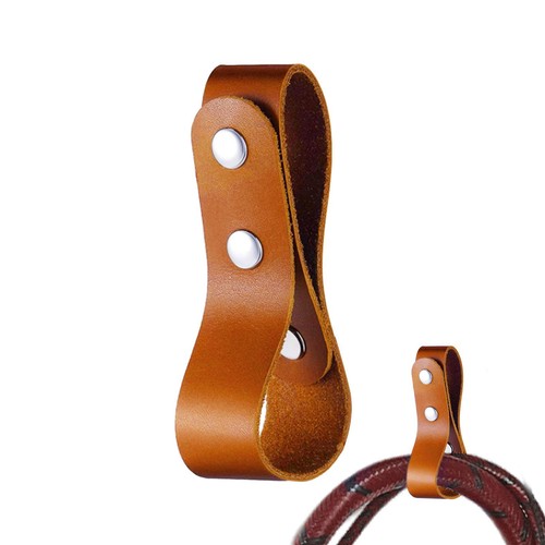 1PCS NEW Leather Whip Holster Belt Loop Bull Whip Holder Holster ...