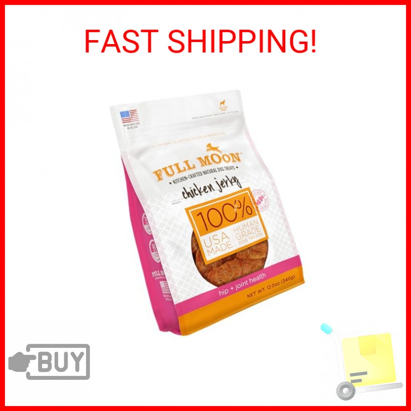 Full Moon Chicken Jerky Healthy All Natural Dog Treats Human Grade For ...