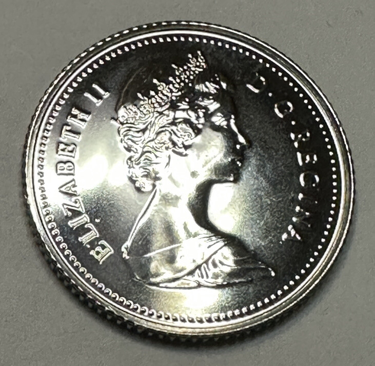 1983 Canadian Dime Proof-Like 10Cent Coin from Mint Set. Uncirculated ...