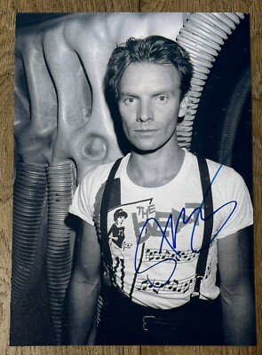 Autographed STING 12x10 signed photo - Sting of THE POLICE comes with a ...