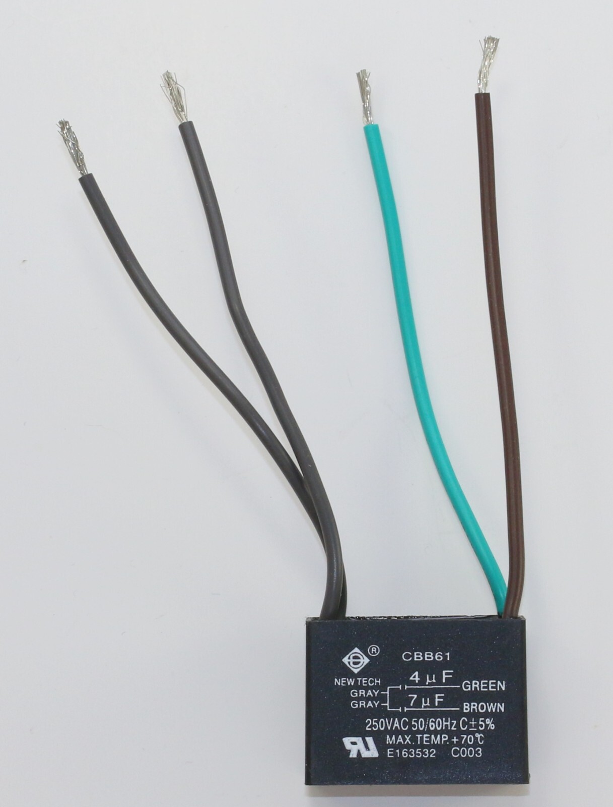 CEILING FAN CAPACITOR CBB61 4uf+7uf 4 WIRE Genuine | eBay