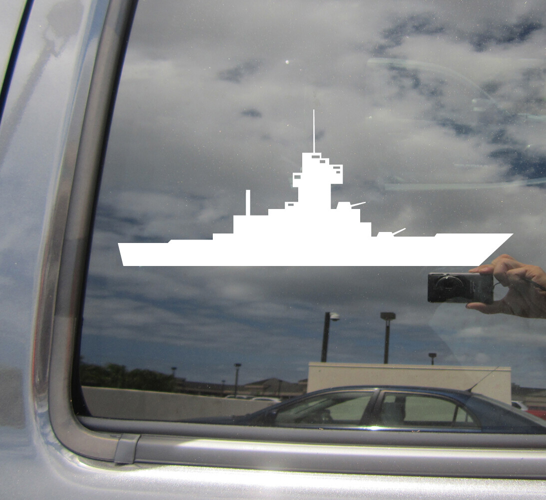 Destroyer Ship - Military Navy Car Auto Window Laptop Vinyl Decal ...