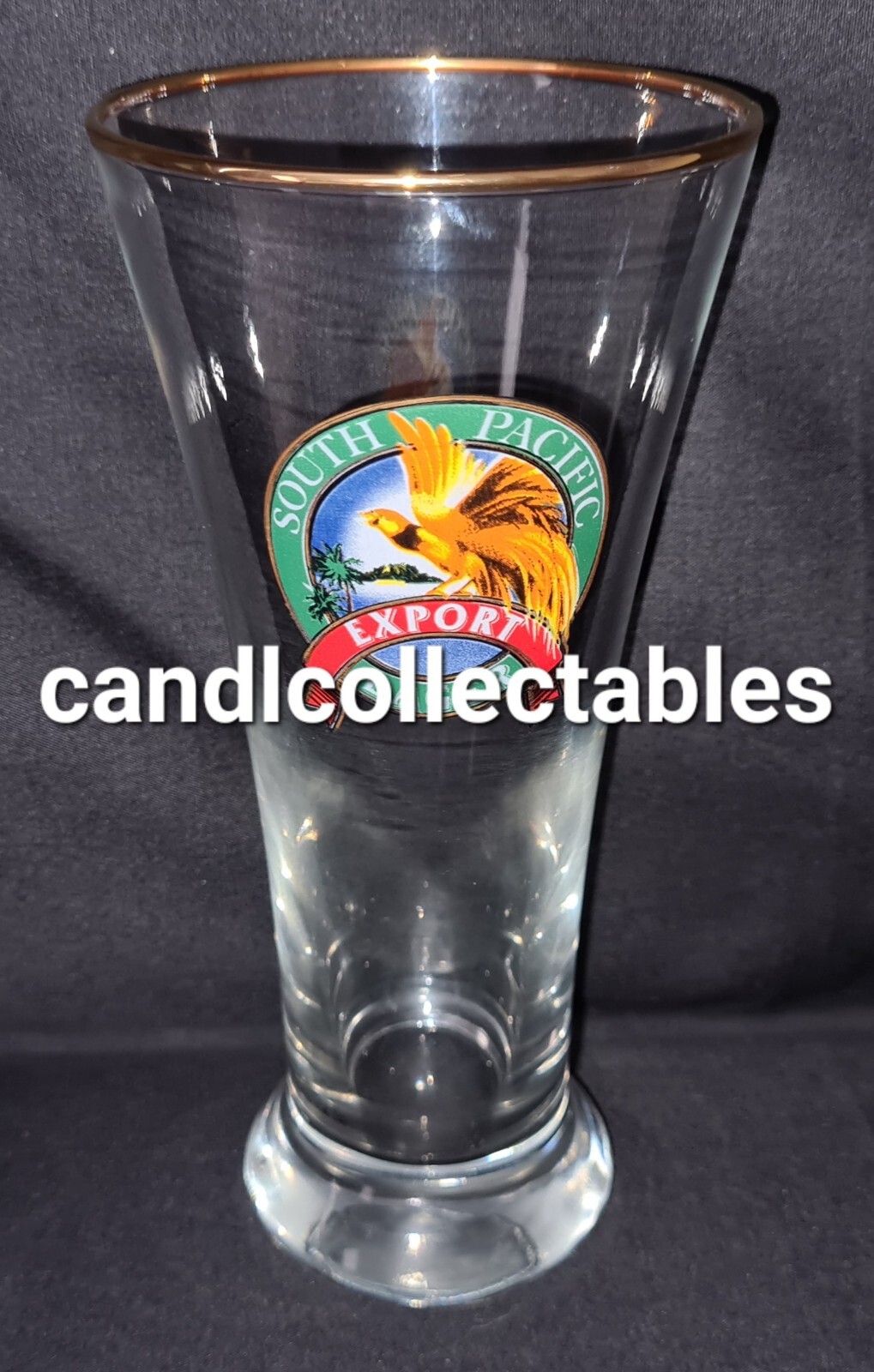 RARE COLLECTABLE 285ML SOUTH PACIFIC EXPORT LAGER BEER GLASS GOOD USED CONDITION | eBay