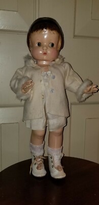 ANTIQUE EFFANBEE 14” composition PATSY DOLL PATENT PENDING DOLL painted ...