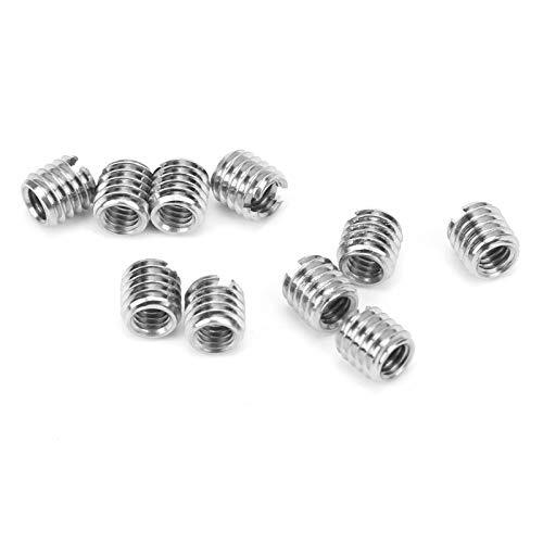 10pcs Stainless Steel Slotted Thread Insert Nut Set with M4x0.7mm/M6x1 ...
