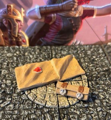 Bedroll 2 pc set miniature Dungeons & Dragons D&D painted terrain ...