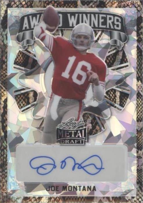 2022 Leaf Metal Draft - Award Winners Autographs Joe Montana #AW-JM1 ...
