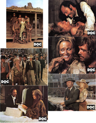 Doc Stacy Keach 7 German lobby cards Faye Dunaway, Harris Yulin ...
