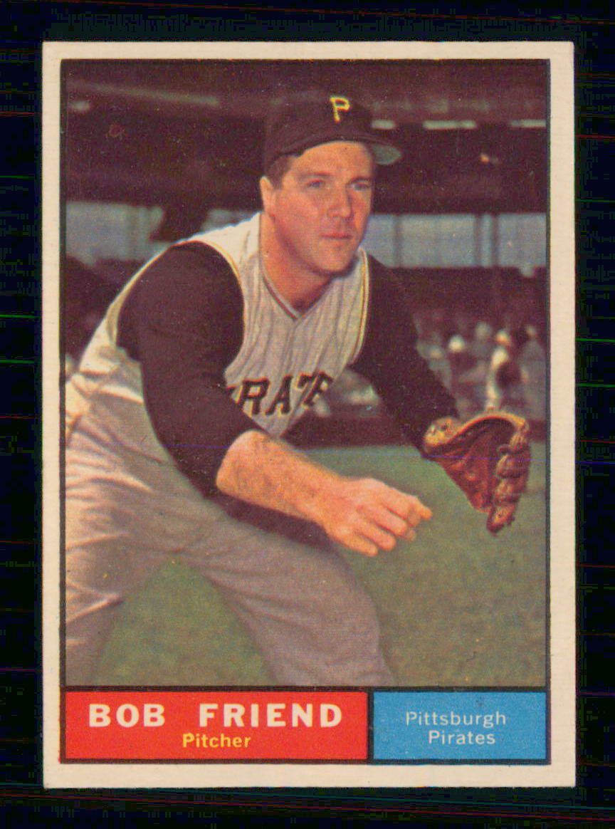 1961 TOPPS BASEBALL # 270 BOB FRIEND INV J8230 | eBay