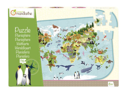 Puzzle 76 Mapa występowanie zwierząt | eBay