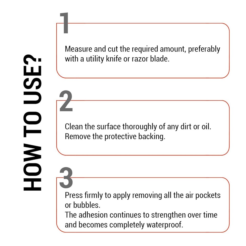 Waterproof Flex Rubberized Tape 4" X 5Ft Heavy Duty Leak Repair Seal ...