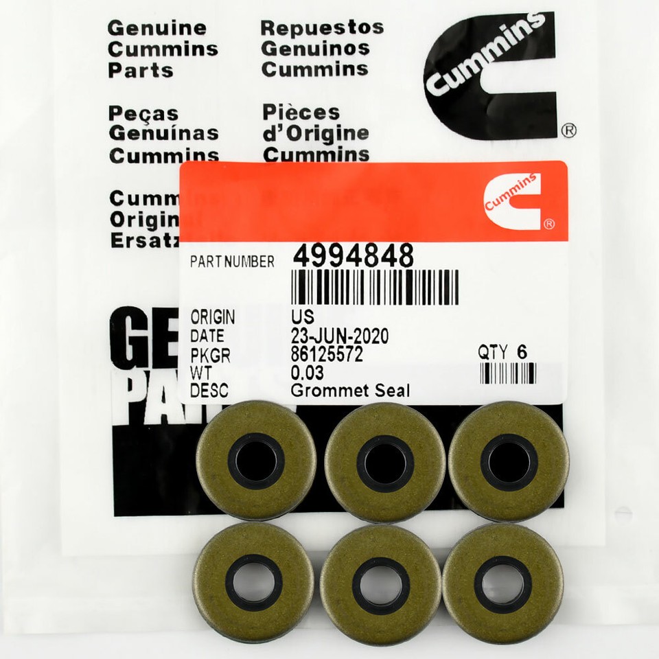 3284623 Cummins Tappet Cover Gasket W/ Grommet Seals Fits 89-02 12V ...