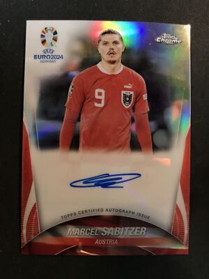 2024 Topps Chrome UEFA EURO #CA-MS Marcel Sabitzer Autograph Austria | eBay