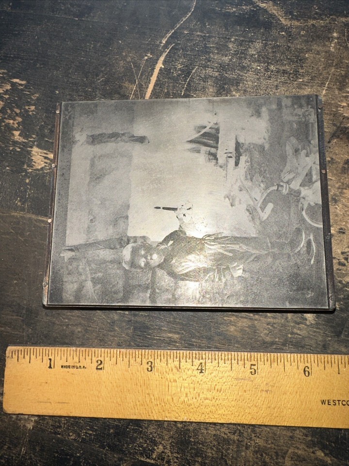 Printing Block “ Young Boy Next To Tricycle “ Type Cut Block | eBay
