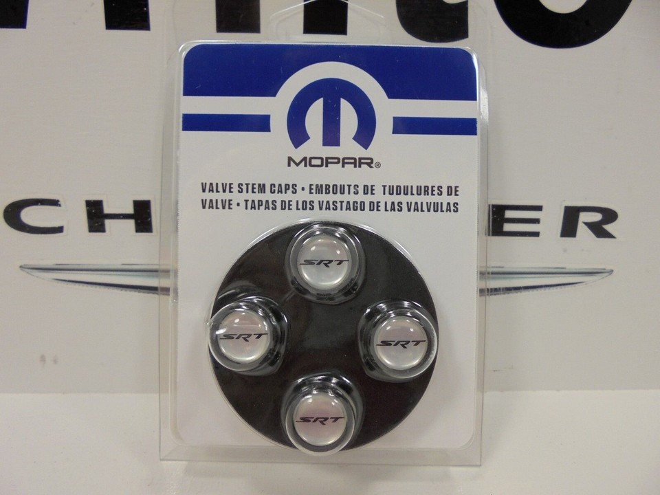 Chrysler Dodge Jeep Ram New SRT Tire Valve Stem Caps Set of 4 Mopar ...