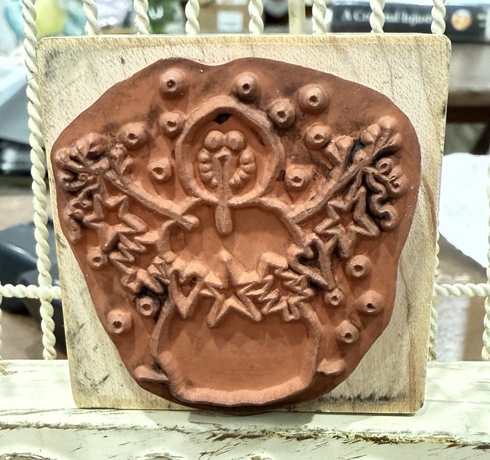 2001 PSX WOOD Mounted Rubber Stamp SNOWMAN HEARTS Theme SCRAPBOOKING #E ...