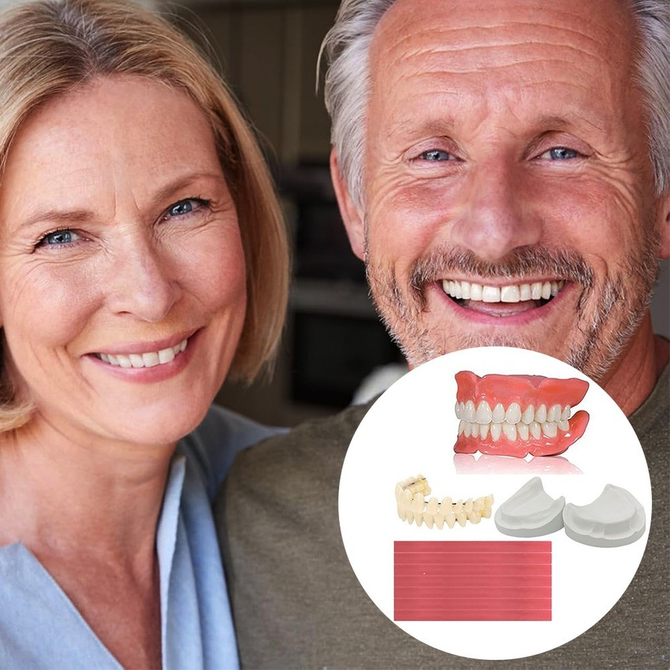 Denture Fake Teeth-Full or Partial Denture at Home DIY Repair Missing ...