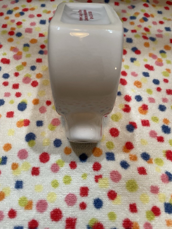 Fiesta Mini Disk Pitcher White With Scarlet Dots HLCCA Exclusive 2023 ...