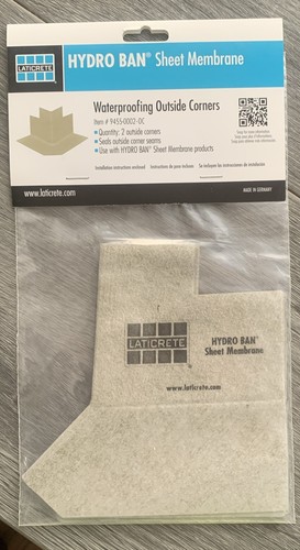 Laticrete Hydro Ban Sheet Membrane Outside Corners (Quantity - 2 Per ...