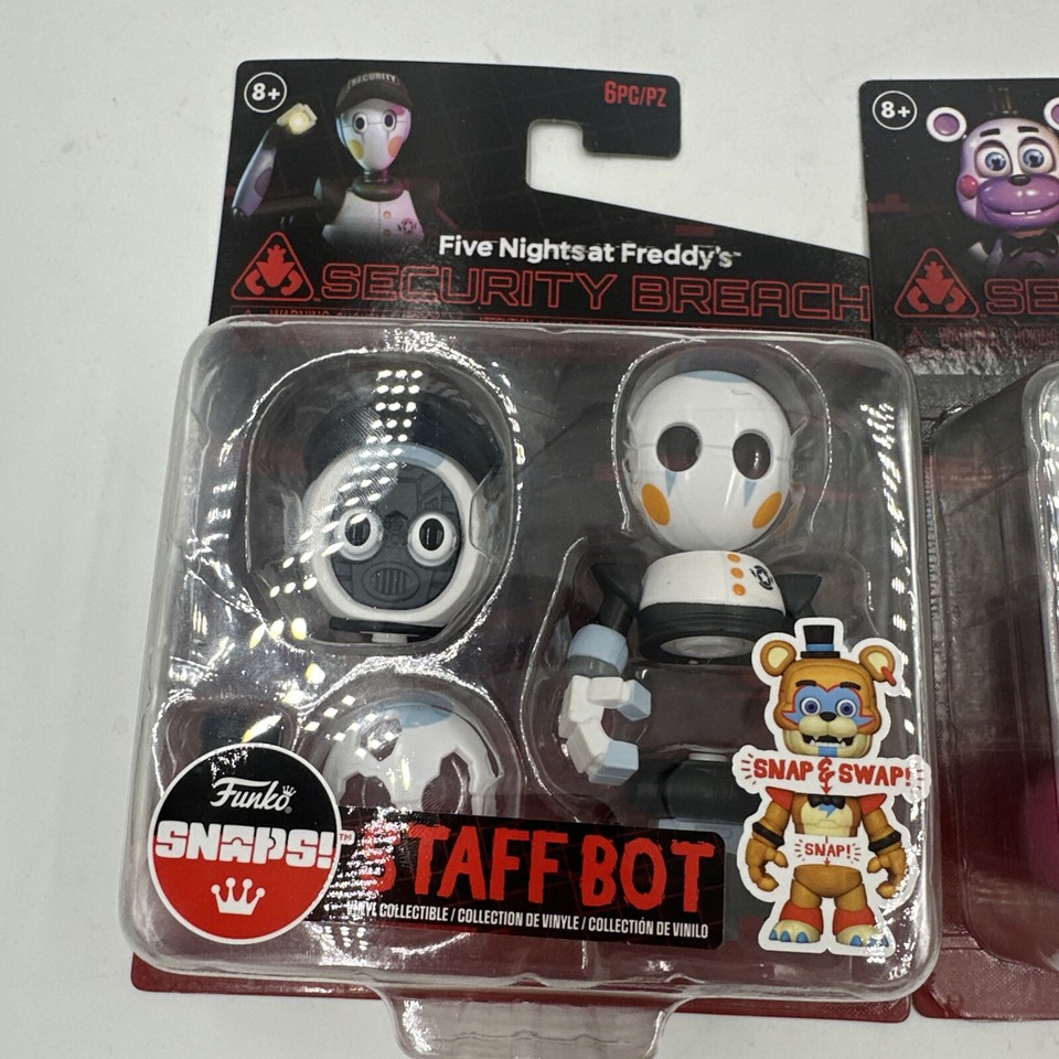 Five Nights At Freddys Snaps Helpy & Staff Bot FNAF Funko (BRAND NEW ...