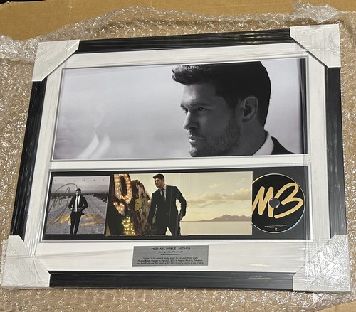 MICHAEL BUBLE PERSONALLY SIGNED "HIGHER" CD FRAMED,Authenticity ...