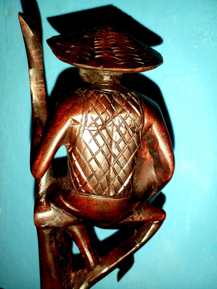 Home Decor Lucky Statue Gift Wood carvings Wooden statues Free shipping ...