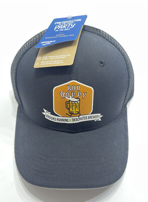 Brooks Discovery Trucker Hat Black “Run Hoppy” Deschutes Brewery ...