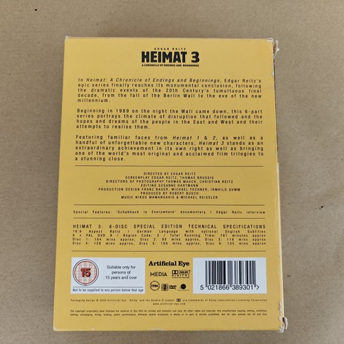 Heimat 3 - A Chronicle Of Endings And Beginnings BOX SET DVD | eBay