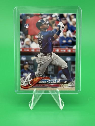Ronald Acuna Jr. Rookie 2018 Topps Update RC #US250 Atlanta Braves MVP ...