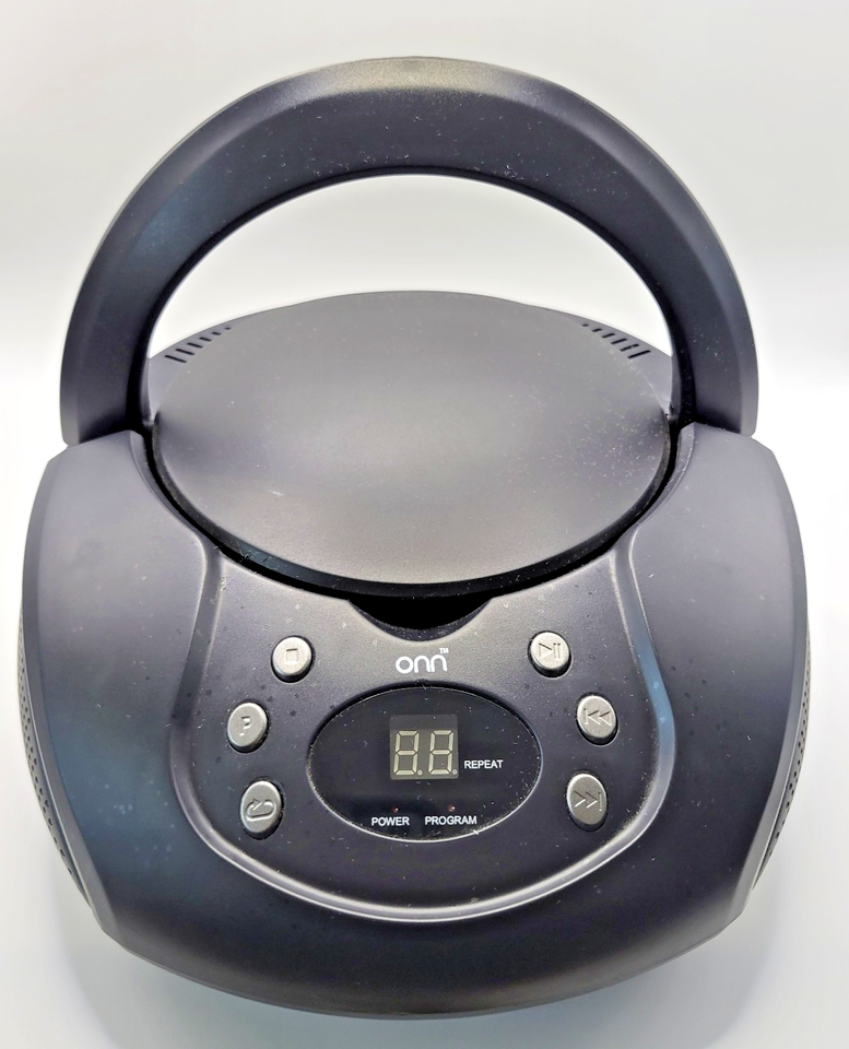 ONN CD Player Portable Boombox AM/FM Radio Lightweight Black Tested | eBay