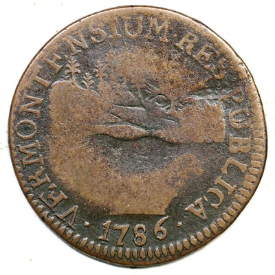 1786 RR-7 R-3 Vermont Colonial Copper Coin | eBay