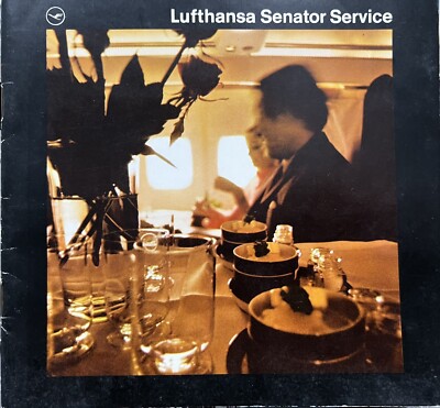 Lufthansa 707 First Class Senator Service And Frankfurt Airport ...
