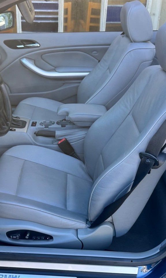 BMW E46 Convertible Seat Leather (Gray) (1999 - 2006) New Replacement ...