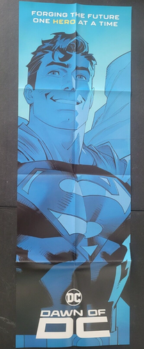 SUPERMAN DAWN OF DC PROMO POSTER 12" x 36" FORGING THE FUTURE NEW ...