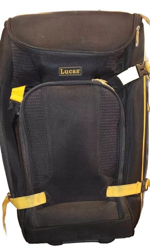 Lucas Medium Sized Rolling Soft Case Carry-on Luggage Bag || Black ...
