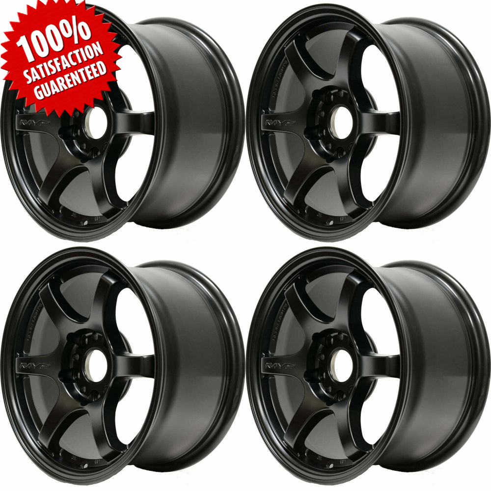 Gram Lights WGIQ38EH Set of 4 17x9 5x114.3 38mm 57DR Semi Gloss Black ...