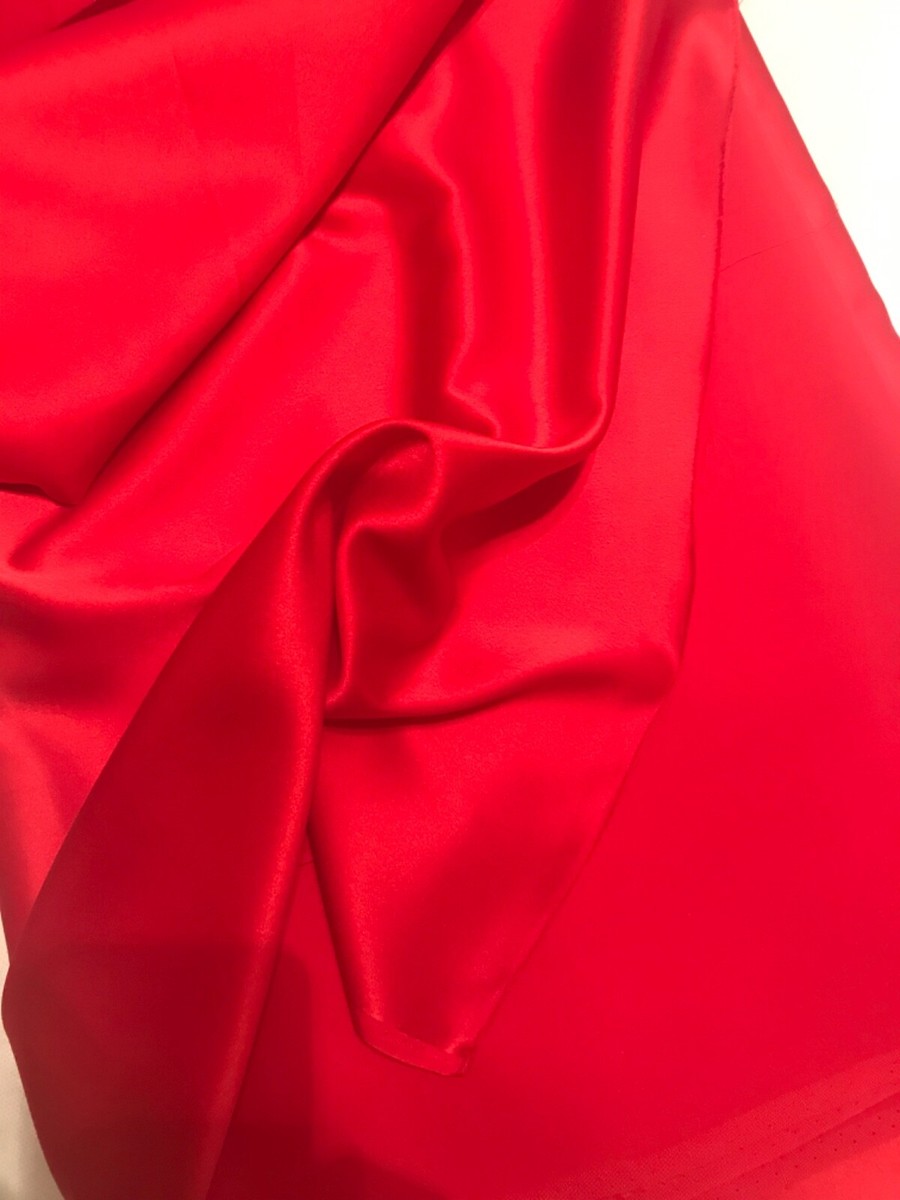 Red Satin Fabric