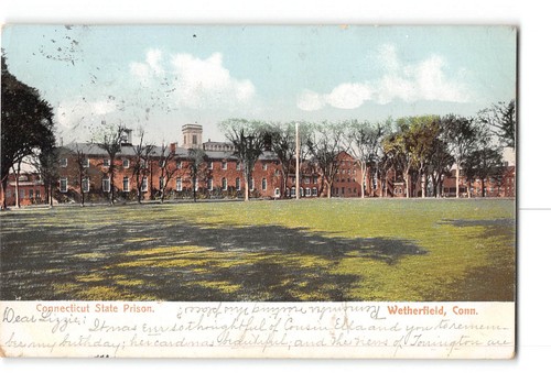 Wethersfield Connecticut CT Postcard 1908 Connecticut State Prison | eBay