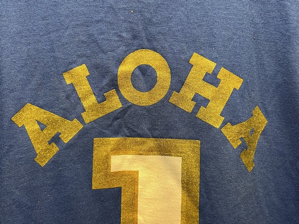 Vintage Notre Dame Football T Shirt (L) 1991 Hawaii Aloha #1 Gladieux Travel | eBay