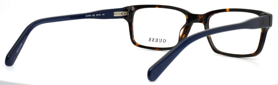 GUESS GU1906 052 Dark Havana Unisex Rectangle Eyeglasses 53-18-145 B:34 ...
