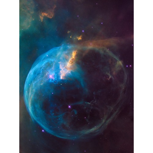 NASA Hubble Space Telescope Bubble Nebula NGC 7635 Cassiopeia Canvas ...
