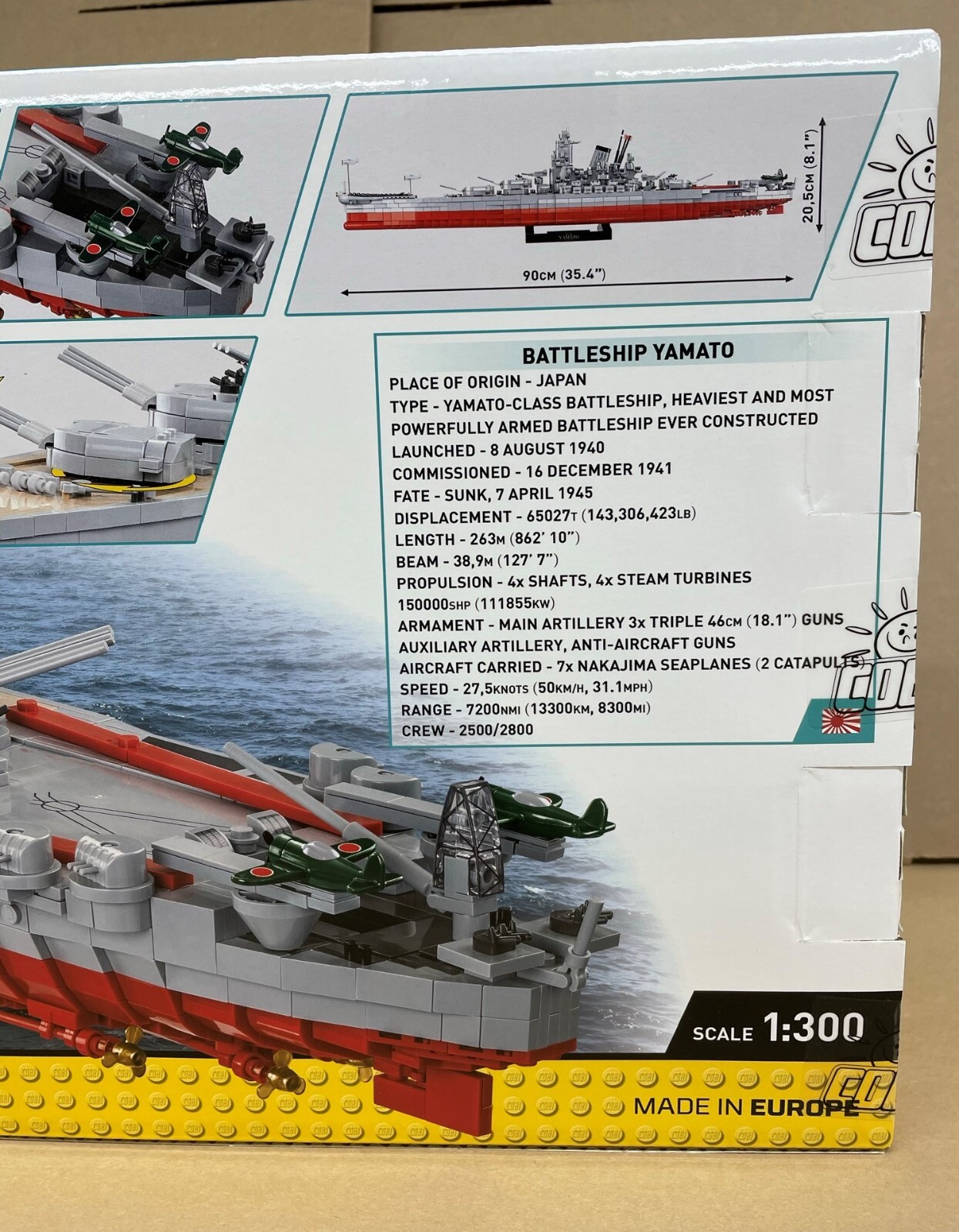 COBI 4832 Battleship Yamato Executive Edition WWII Historical ...