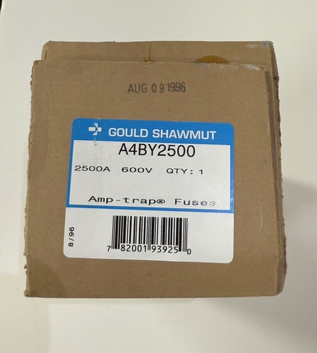 Shawmut A4BY2500 2500 Amp Class L Fuse New Factory Sealed | eBay