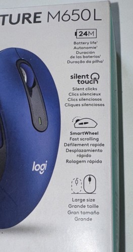 Logitech Signature M650 L Full-size Wireless Scroll Mouse Silent Click ...