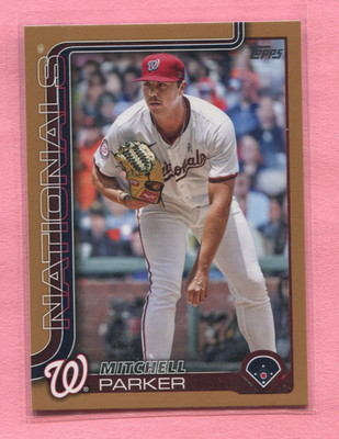 MITCHELL PARKER WASHINGTON NATIONALS 2025 TOPPS MLB GOLD CARD SP #0994/ ...