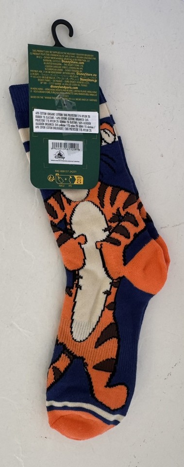 DISNEY PARKS TIGGER SOCKS ADULT ONE SIZE WINNIE THE POOH BRAND NEW | eBay