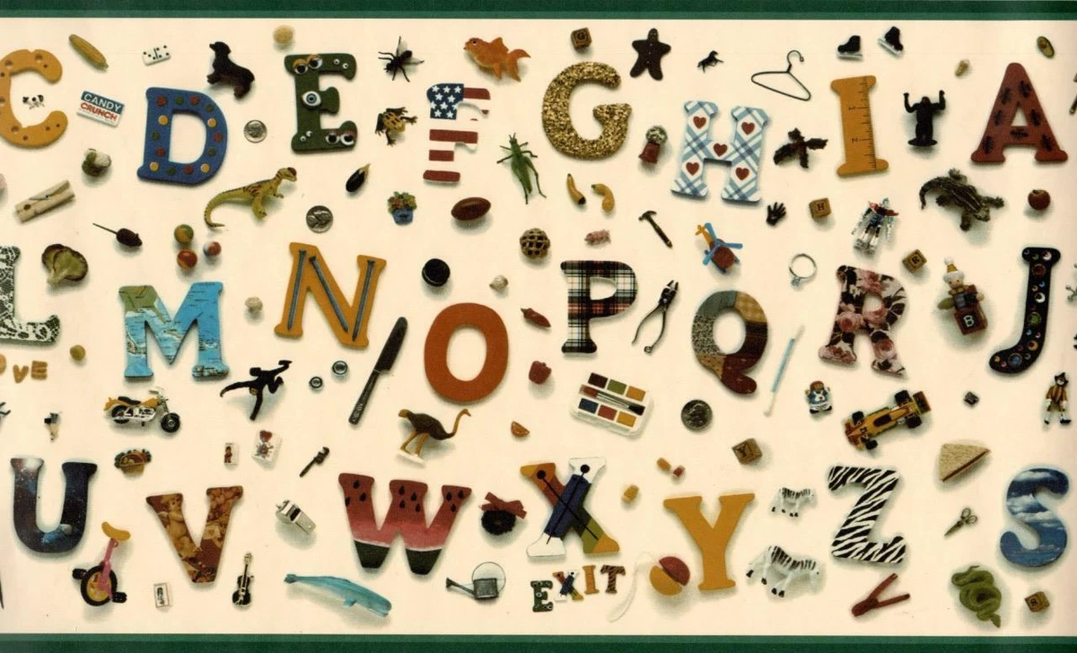 Abc Wallpaper Border Entire Alphabet