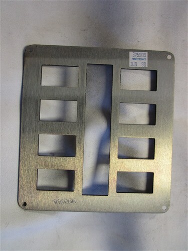 TIARA YACHTS ROCKER SWITCH PANEL BLANK BLACK ALUMINUM 6 1/2" X 6 ...