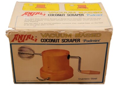 Anjali Kitchen Cutter Coconut Scraper Padmini Suction to counter EUC | eBay